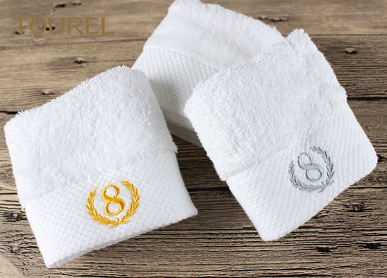 China 100% Cotton Platinum Satin Hotel Face Towel supplier