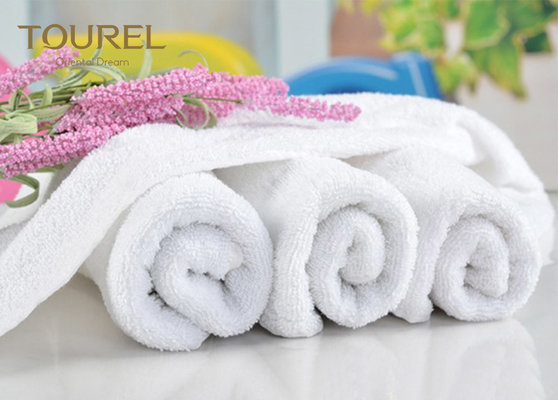 China Luxury 21S/2 Cotton Terry Hotel Hand Towels Plain Design for Gym supplier