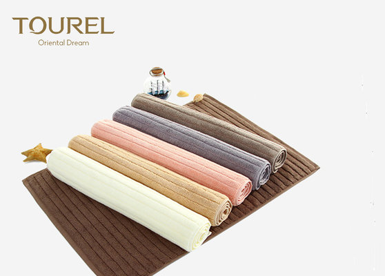 China Cotton Terry Feet Cleaning Multi Coloured Bath Mat For Floor supplier