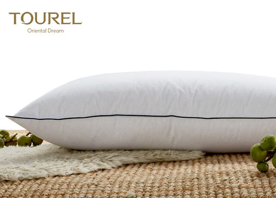 China Textiles 5 Star 100% Cotton Hotel Comfort Pillows Jacquard Customed Logo supplier