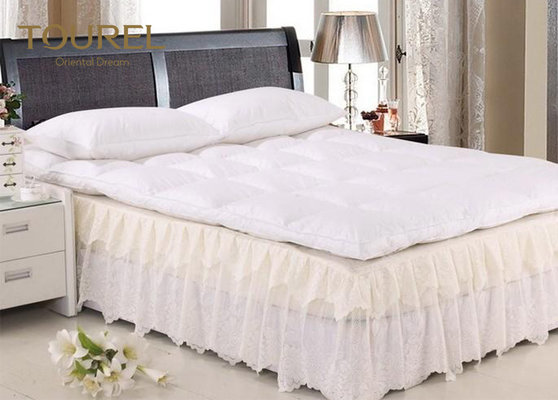 China Quilted Double Mattress Protector 100% Polyester White 72 Inch X 78 Inch supplier
