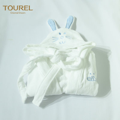 China Little Girl Hotel Quality Bathrobes / Kids Robes And Slippers OEM Service supplier