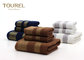 Dobby 100% Cotton Hotel Bath Towels Coffee Color , 5 Star Soft Bath Towels supplier
