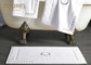 Customized Size Hotel Bath Mats100% Cotton Plain White Jacquard Square Bath Rug supplier