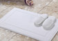 Sanitized Logo Hotel Non Slip Bath Mat / White Bathroom Floor Mats supplier