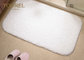 Strong Water Sbsorption 32s Floor Bath Mats Plain Cotton White Color supplier