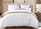 Pure White 4pcs Comforter Hotel Duvet Bedding Customed Logo supplier
