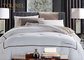 Customized Hotel Quality Bed Linen King Size 330TC 100% Cotton Plain Satin Stripe supplier