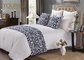 Elegant &amp; Simple Hotel Bed Runners King Size Blue Bed Runner supplier