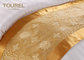 Custom Printed Polyester Canvas Gold Bed Runner / Burlap Table Runner supplier