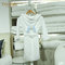 Little Girl Hotel Quality Bathrobes / Kids Robes And Slippers OEM Service supplier